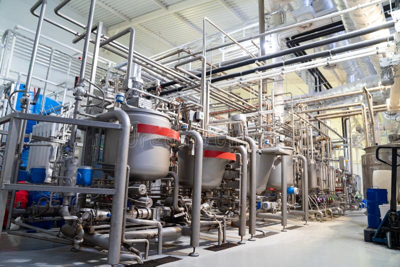 Set of Facilities for Cooking Syrup, Caramel at Candy Factory ...