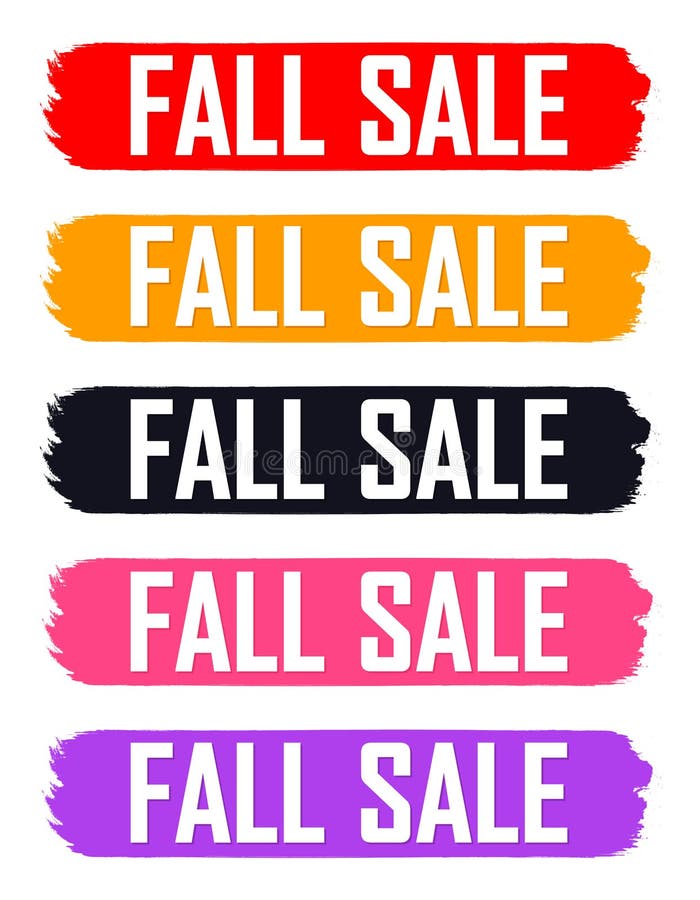 Fall Sale, Discount Poster Design Template. Promotion Banner for Shop ...