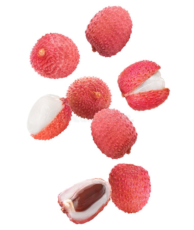 Litchi Falling into the Water Stock Photo - Image of drink, dieting ...