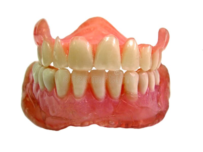 Set of false teeth stock image. Image of dentures, grinding - 19862283