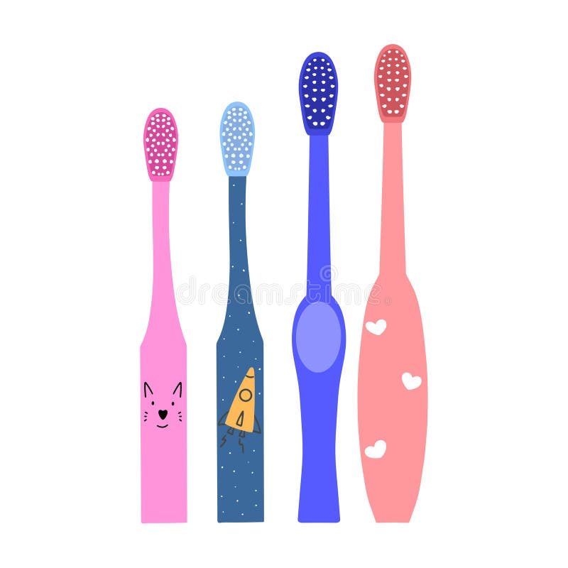 Kids Toothbrush Vector