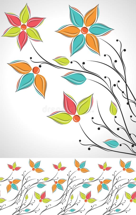 Fancy flower stock vector. Illustration of decoration - 33179317
