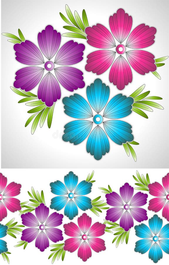 Fancy flower design stock vector. Illustration of flowers - 39454677