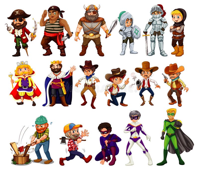 Set of Fantasy Cartoon Characters Stock Vector - Illustration of ... Set of Fantasy Cartoon Characters Stock Vector - Illustration of ...
