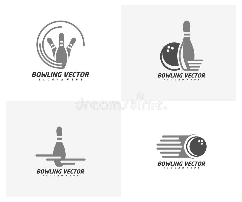 Fast Bowling Logo Template Design Vector, Illustration, Creative Symbol ...