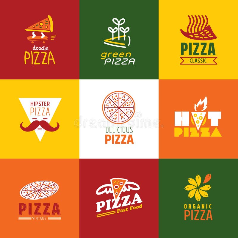 Set of Vintage Fast Food Restaurant Signs, Panel Stock Vector ...