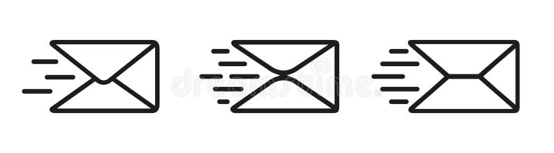 Set Fast Letters Icons, Send Message Signs - Vector Stock Vector ...