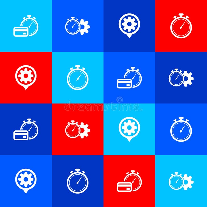 Set Fast Payments, Time Management Setting, Setting and Stopwatch Icon ...