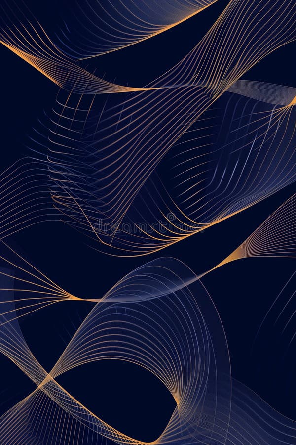 Geometric Line Pattern Poster Design with Abstract Art Invitations on ...