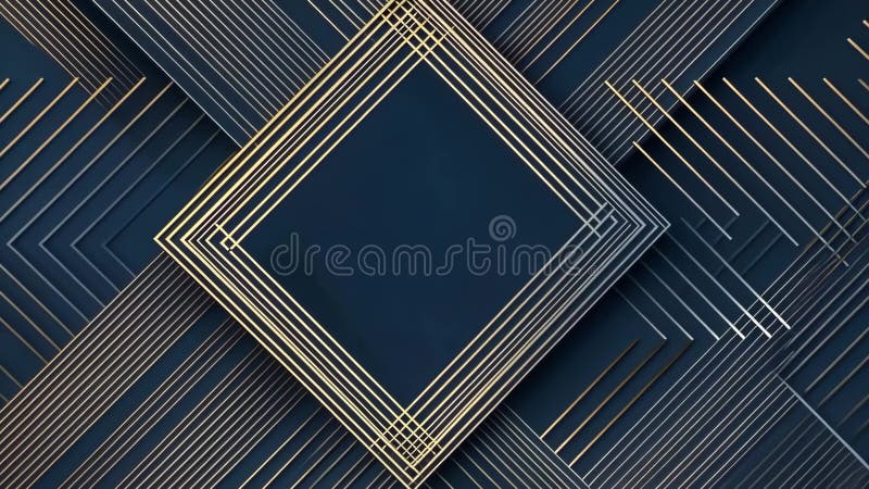 Geometric Line Pattern Poster Design with Abstract Art Invitations on ...