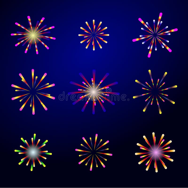 Shaped Fireworks Stock Illustrations – 325 Shaped Fireworks Stock ...