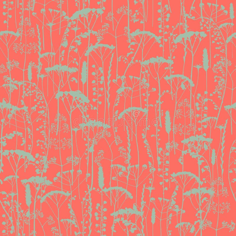 Set of Field Flowers, Herbs. Element of Seamless Pattern. Paper Design ...