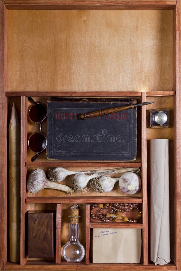 Set for Fighting Against Vampires Stock Image - Image of read ...