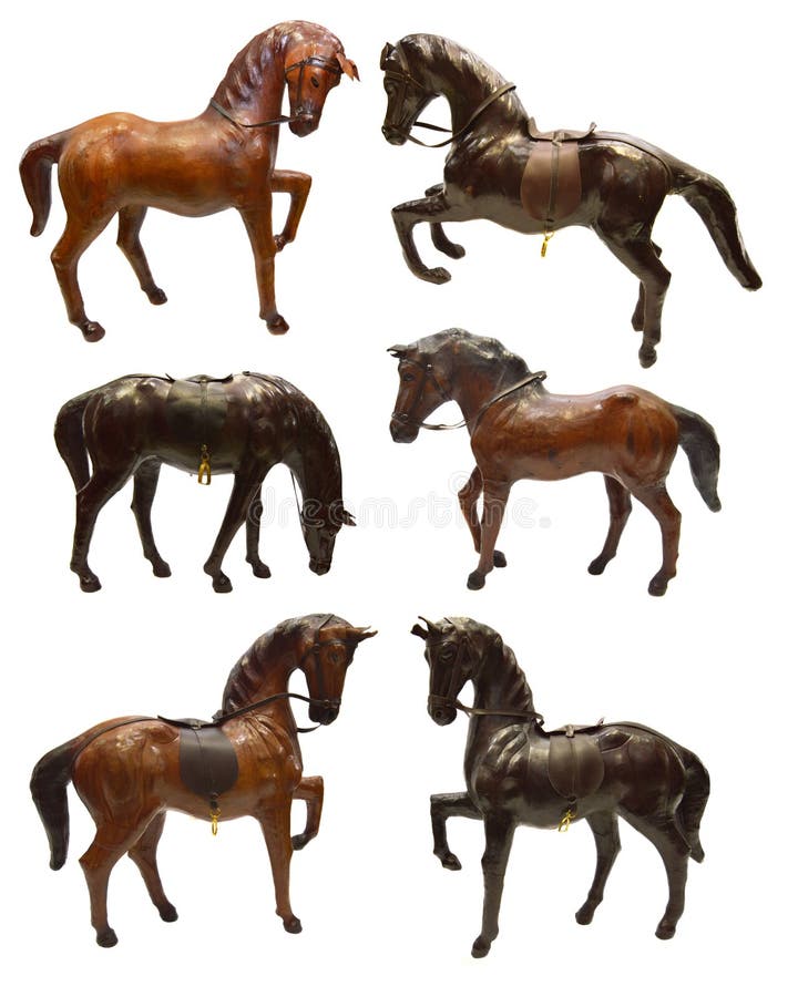 Set with Figurines of Horses Stock Photo - Image of africa, india: 45412482