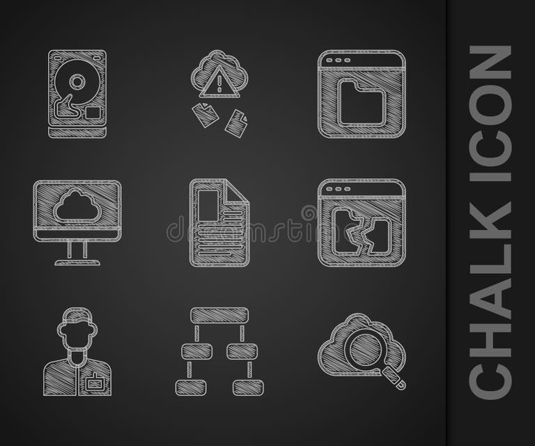 Set File Document, Hierarchy Organogram Chart, Search Cloud Computing, Broken File, Analyst ...