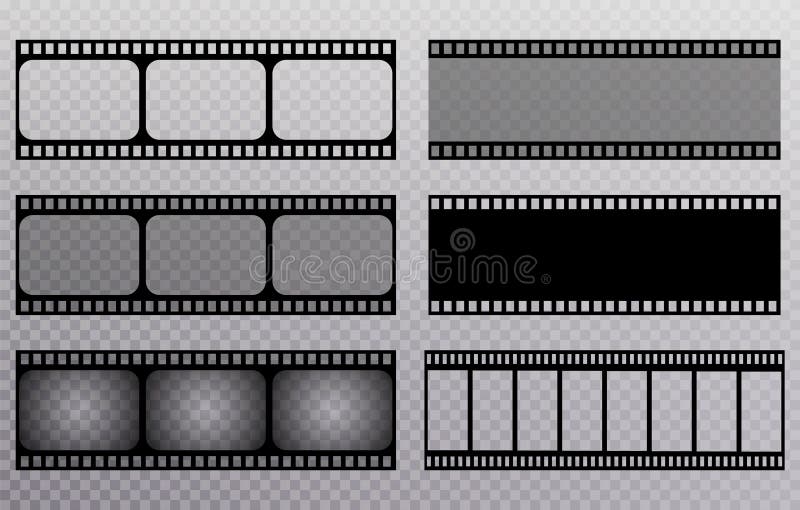 Set of Film Frame, Vector Illustration Stock Vector - Illustration of ...