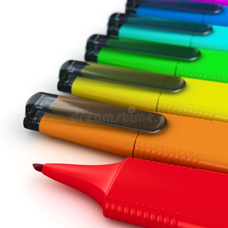 Filzstifte Reihe Stock Illustrationen, Vektoren, & Kliparts - 23 Stock ...