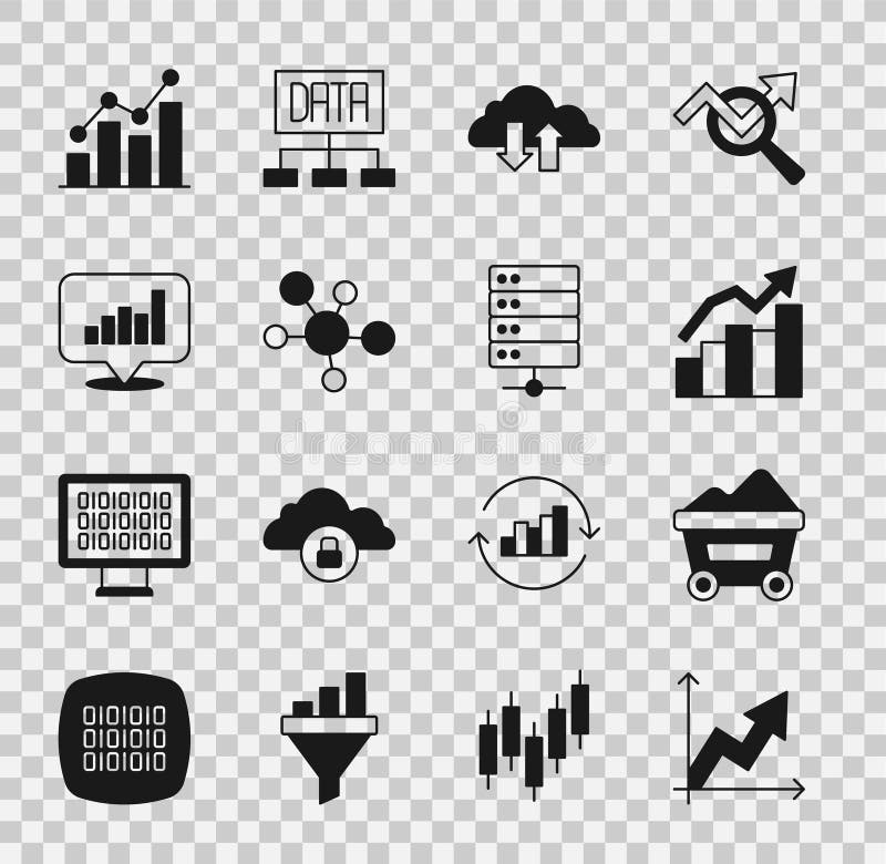 Set Financial Growth, Coal Mine Trolley, Cloud Download and Upload, Mind Map Infographic, Pie ...
