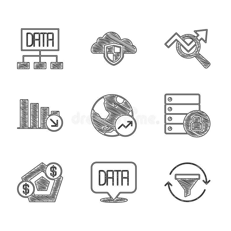 Set Financial Growth, Data Analysis, Sales Funnel with Chart, Server ... Set Financial Growth, Data Analysis, Sales Funnel with Chart, Server ...