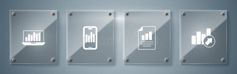 Set Financial Growth, Document with Graph Chart, Mobile and Laptop ... Set Financial Growth, Document with Graph Chart, Mobile and Laptop ...