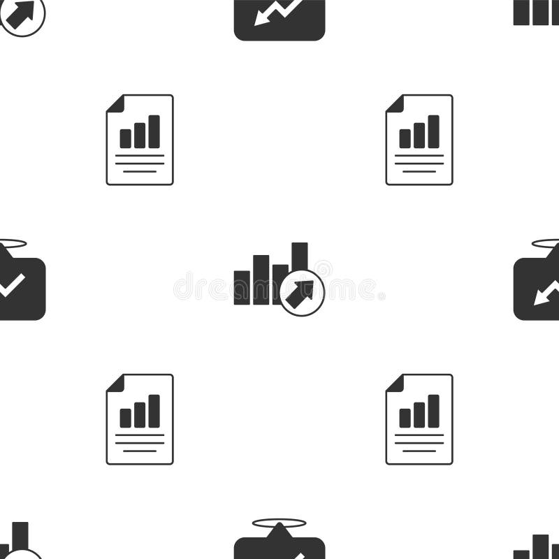 Set Financial Growth, and Document with Graph Chart on Seamless Pattern ... Set Financial Growth, and Document with Graph Chart on Seamless Pattern ...