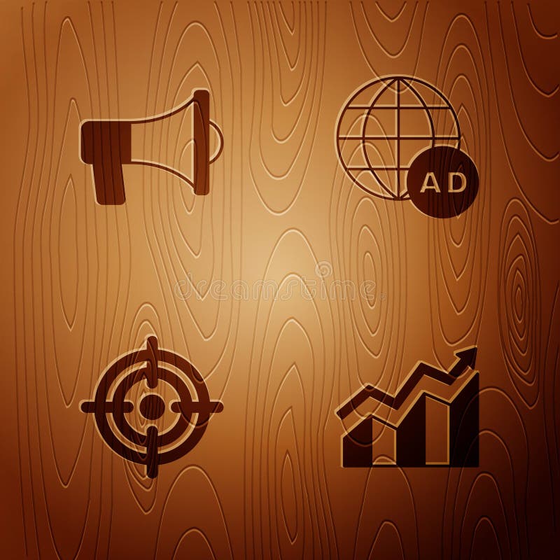 Set Financial Growth Increase, Megaphone, Target and Advertising on ...