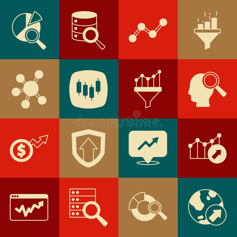 Set Financial Growth, Search People, Graph Chart Infographic, Browser ... Set Financial Growth, Search People, Graph Chart Infographic, Browser ...