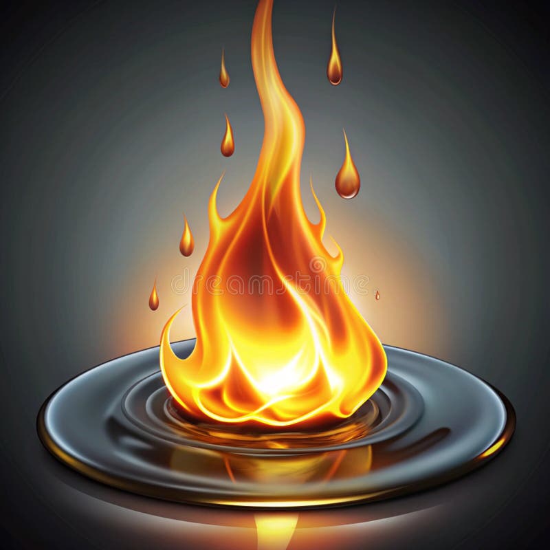 Spilled Oil Catching Fire Stock Illustrations – 6 Spilled Oil Catching ...