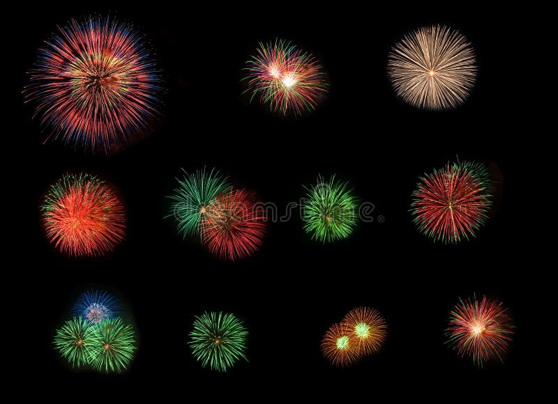Firework Light Sphere Saluting Stock Photo - Image of fireball ...