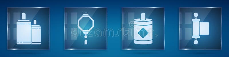 Set Firework, Chinese Paper Lantern, Firework and Decree, Paper ...