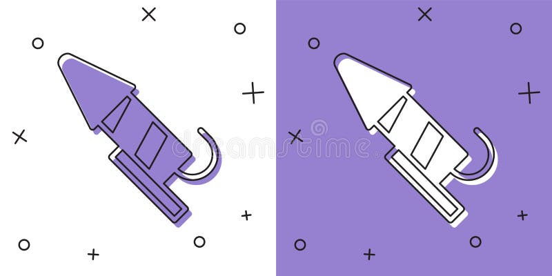 Rocket Isolated Purple Background Stock Illustrations – 1,011 Rocket ...