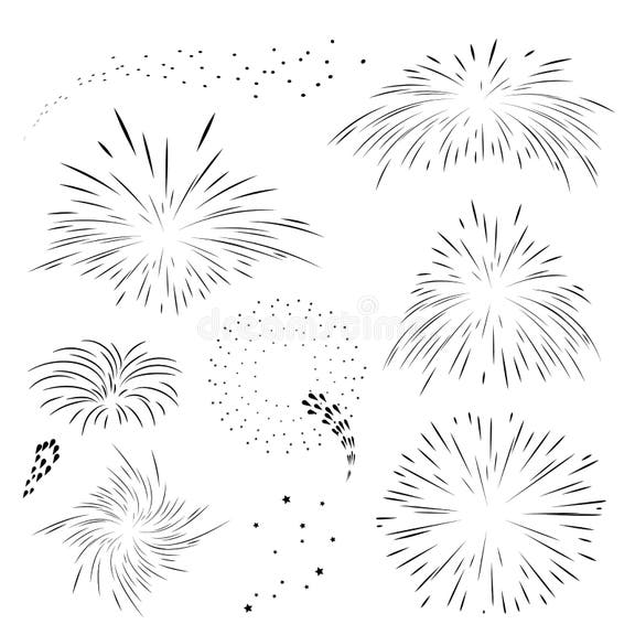 Outline Fireworks Stock Illustrations – 11,243 Outline Fireworks Stock ...