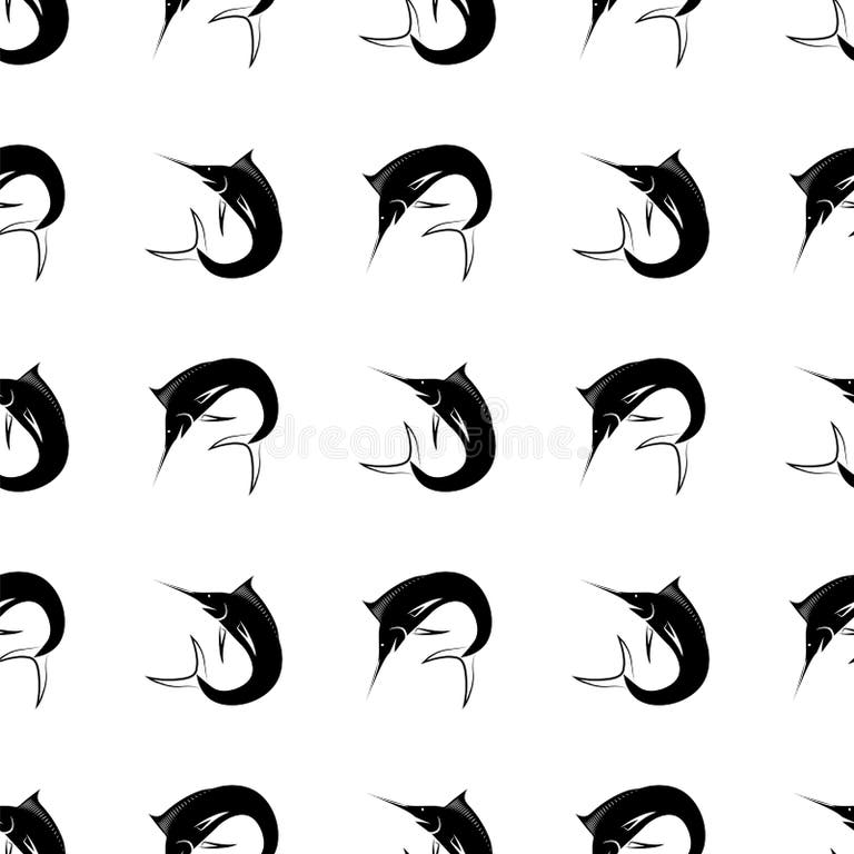 Marlin Pattern Stock Illustrations – 283 Marlin Pattern Stock ...