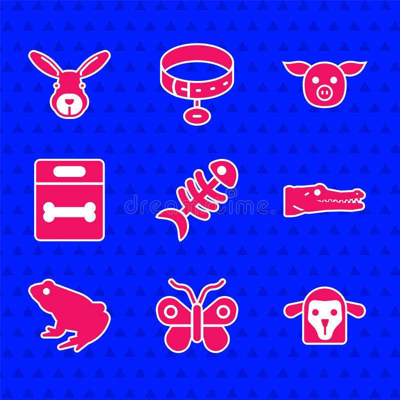 Set Fish Skeleton, Butterfly, Sheep Head, Crocodile, Frog, Dog Bone ...