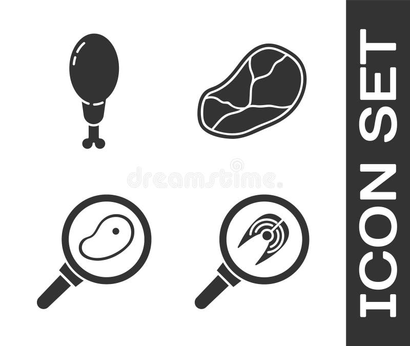 Chicken Fish Icon Pork Stock Illustrations – 2,422 Chicken Fish Icon ...