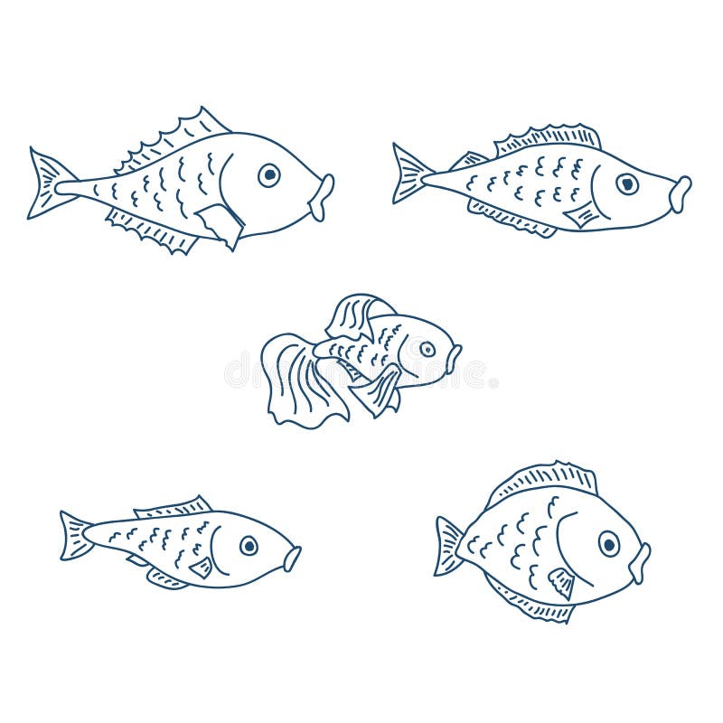 Cartoon Fish Five Stock Illustrations – 510 Cartoon Fish Five Stock ...