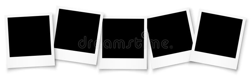 Set Five Empty Photo Frame, Group Photo Frame - Vector Stock Vector ...