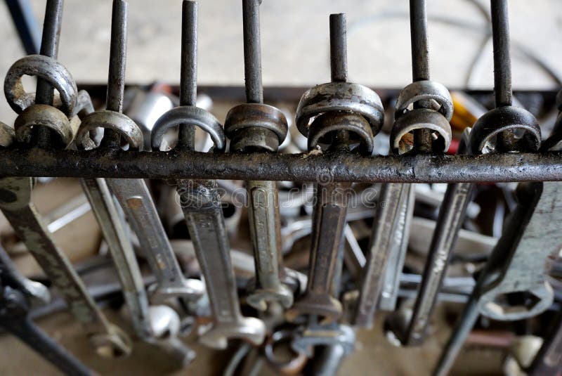 Set of Fixing Tools for Cars Stock Photo - Image of drilling, metal ...