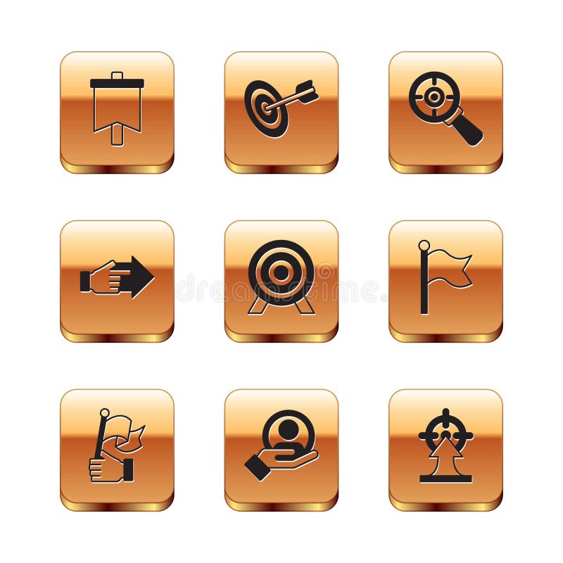 Set Flag, Hand Holding Flag, for Search People, Target, with Pointing ...