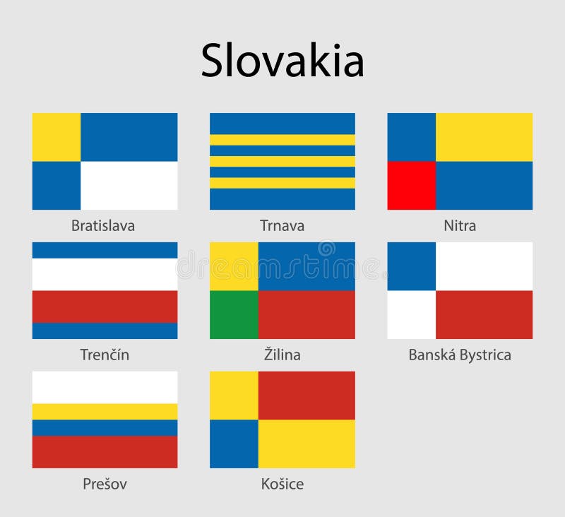 Set Flags of the Counties of Slovakia Stock Vector - Illustration of ... Set Flags of the Counties of Slovakia Stock Vector - Illustration of ...