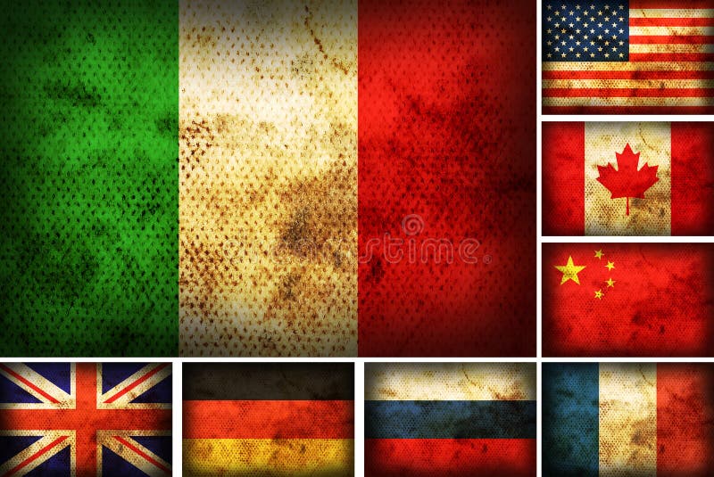 Set of flags countries stock illustration. Illustration of nation ...