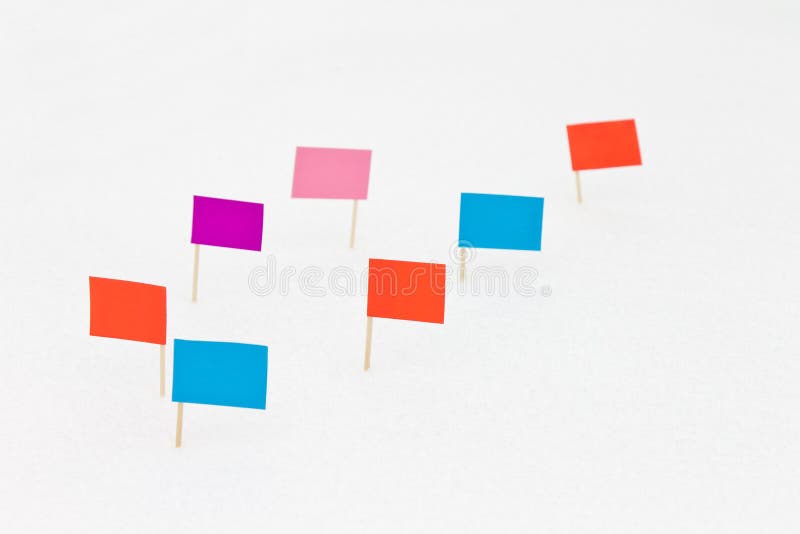 Set of Flags. Location Marker Symbols Stock Image - Image of blue, snow ...