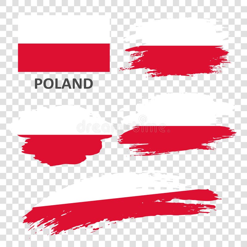 A set of flags of Poland stock vector. Illustration of polish - 326905748