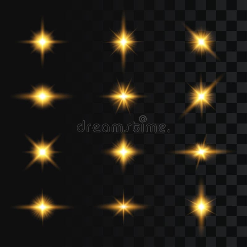Gold Rays Rising from Horizon Stock Vector - Illustration of ...