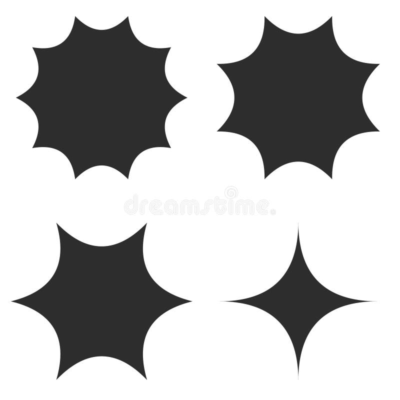 Star with Circle Inside Intertwining the Sides and Corners of the Star ...