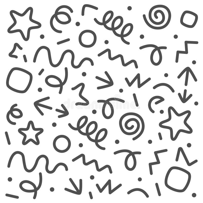 Set of Flat Abstract Backgrounds. Straight and Curved Lines Indicate a ...