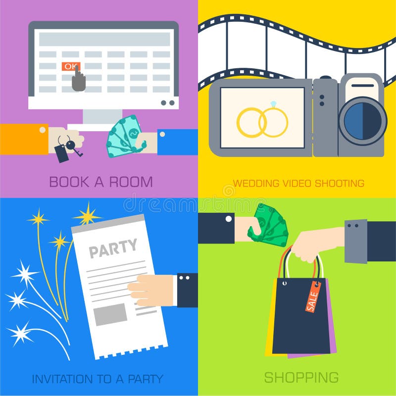 Set of Flat Communication Concepts Illustrations. Stock Vector ...