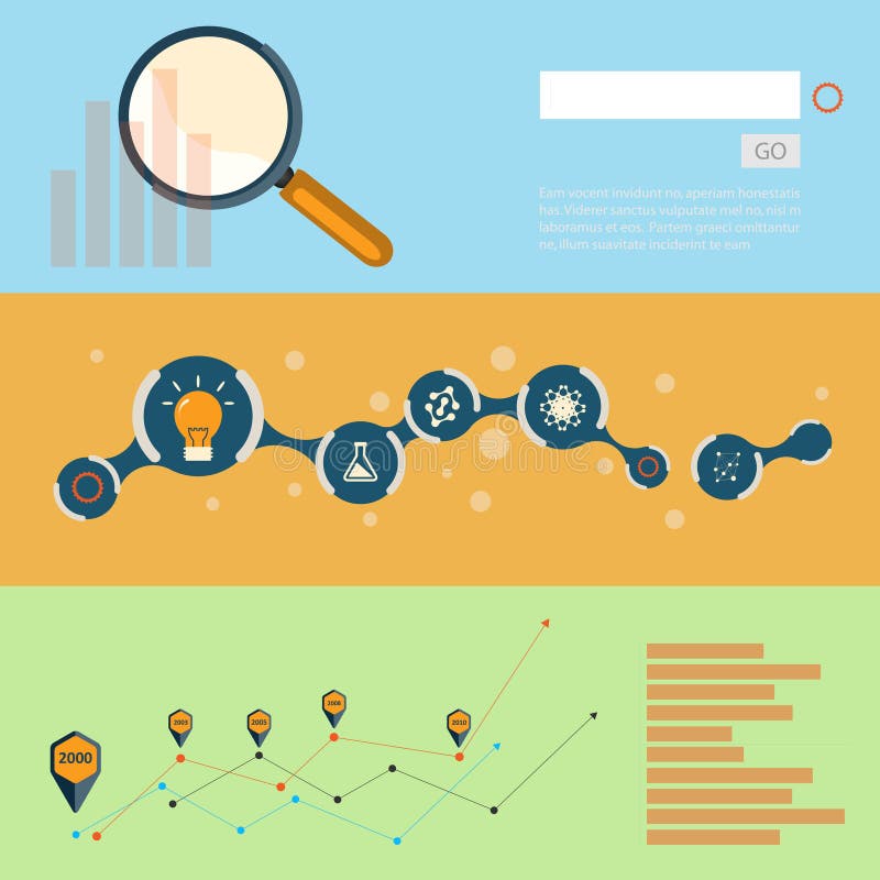 Set of Flat Design Concepts for Web and Printing Stock Vector ... Set of Flat Design Concepts for Web and Printing Stock Vector ...