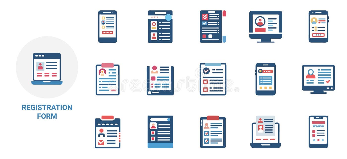 Registration Forms Stock Illustrations – 378 Registration Forms Stock ...