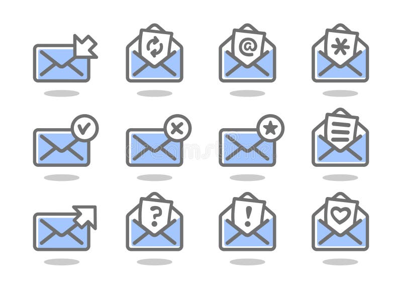 Email Icons Stock Illustrations – 67,450 Email Icons Stock ...